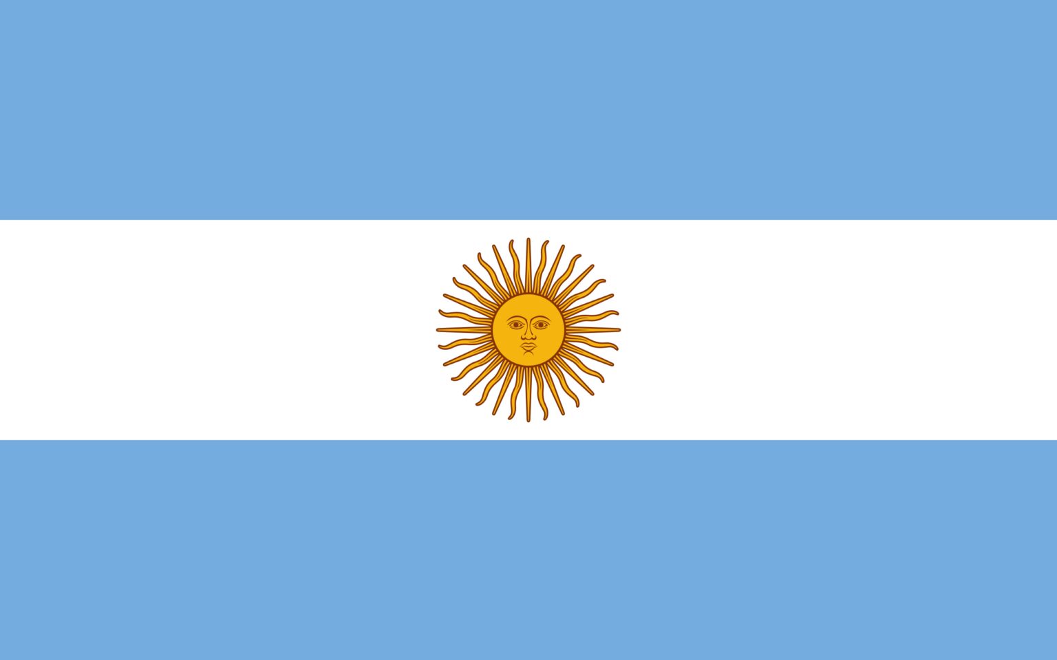 Country Flags with Blue and White