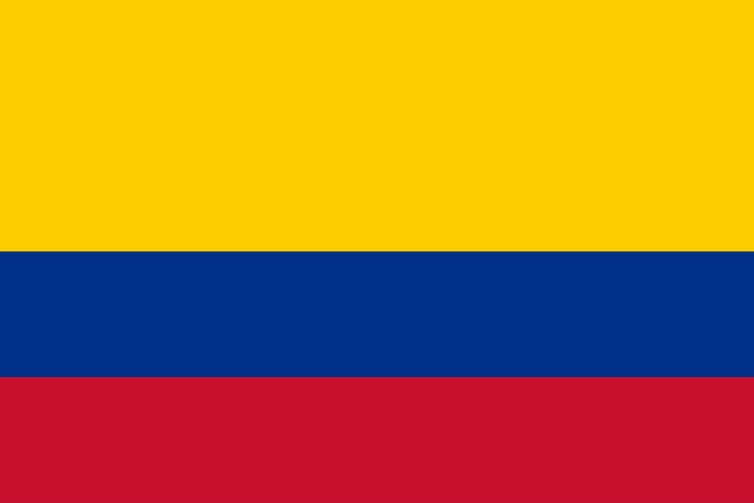 Country Flags with Blue, Yellow, and Red