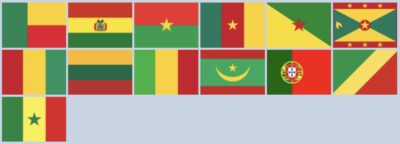 Country Flags with Only Red, Yellow, and Green