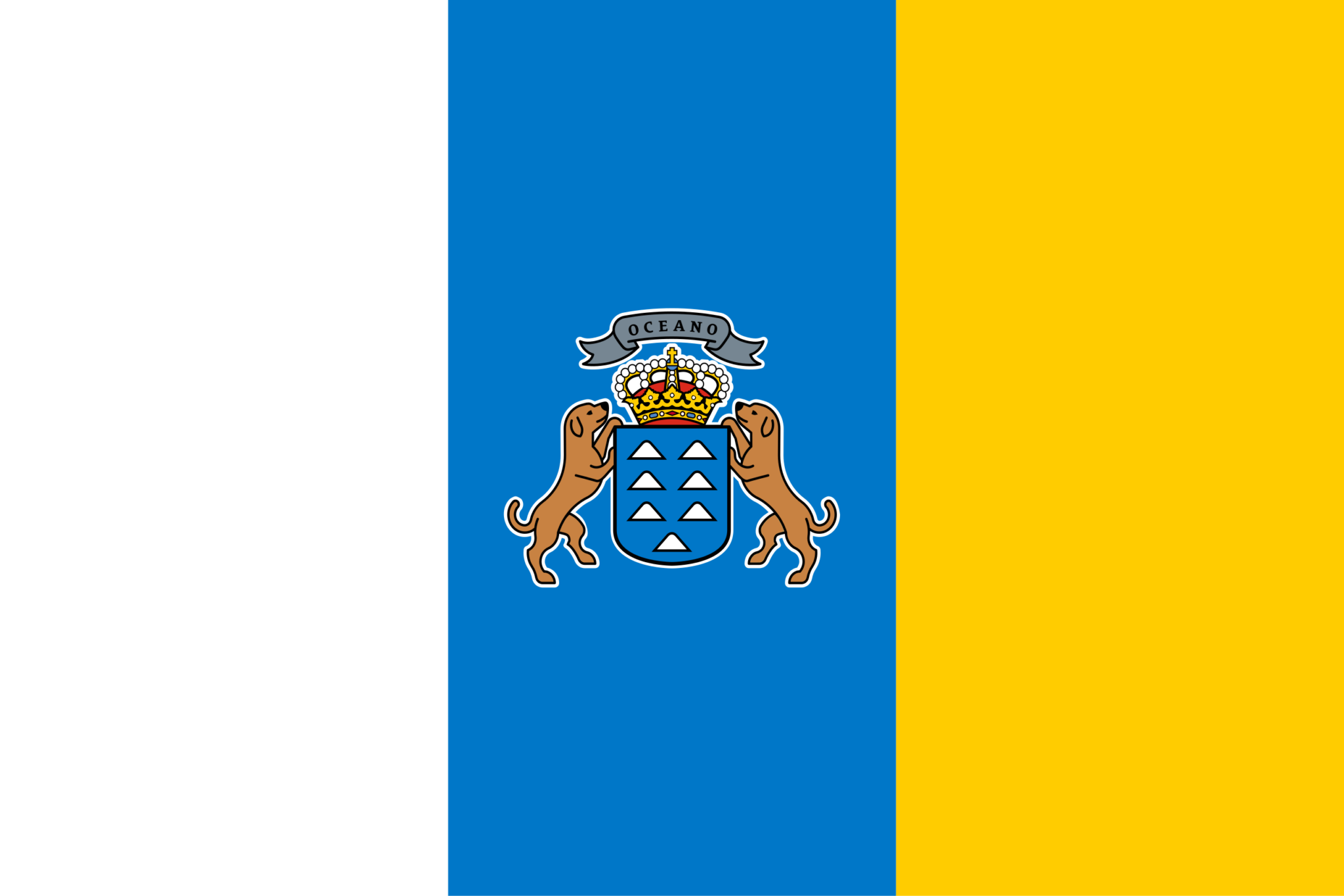 Flag of Gran Canaria, island of spain - Discover the origins, images ...